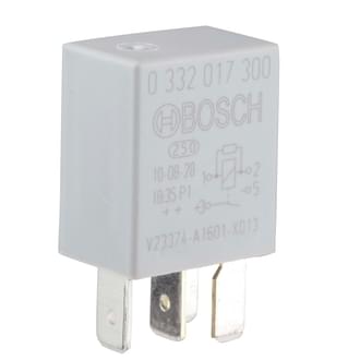 Bosch Micro Relay 12V 20A Normally Open 4 Pin Resistor Protected ...