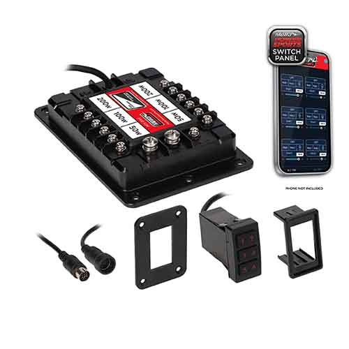 Switch Panel 6 Way 12V 60A Max Carling Style Switch Bluetooth App Cont ...