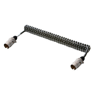 Suzi Coil 7 Pin 3 to 4.6M Max Standard with Large Round Plugs x 2 ...