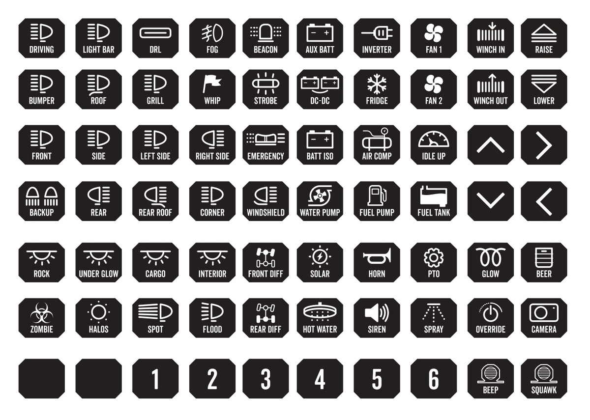 Roadpower RSP8000 Decal Sticker Set — Nationwide Auto Parts